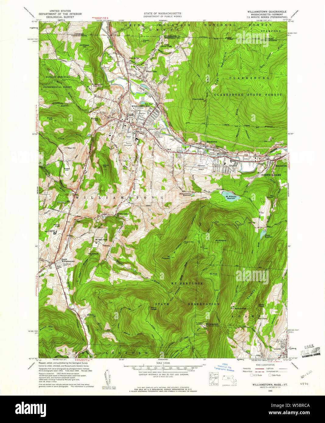 Map Of Williamstown High Resolution Stock Photography and Images - Alamy