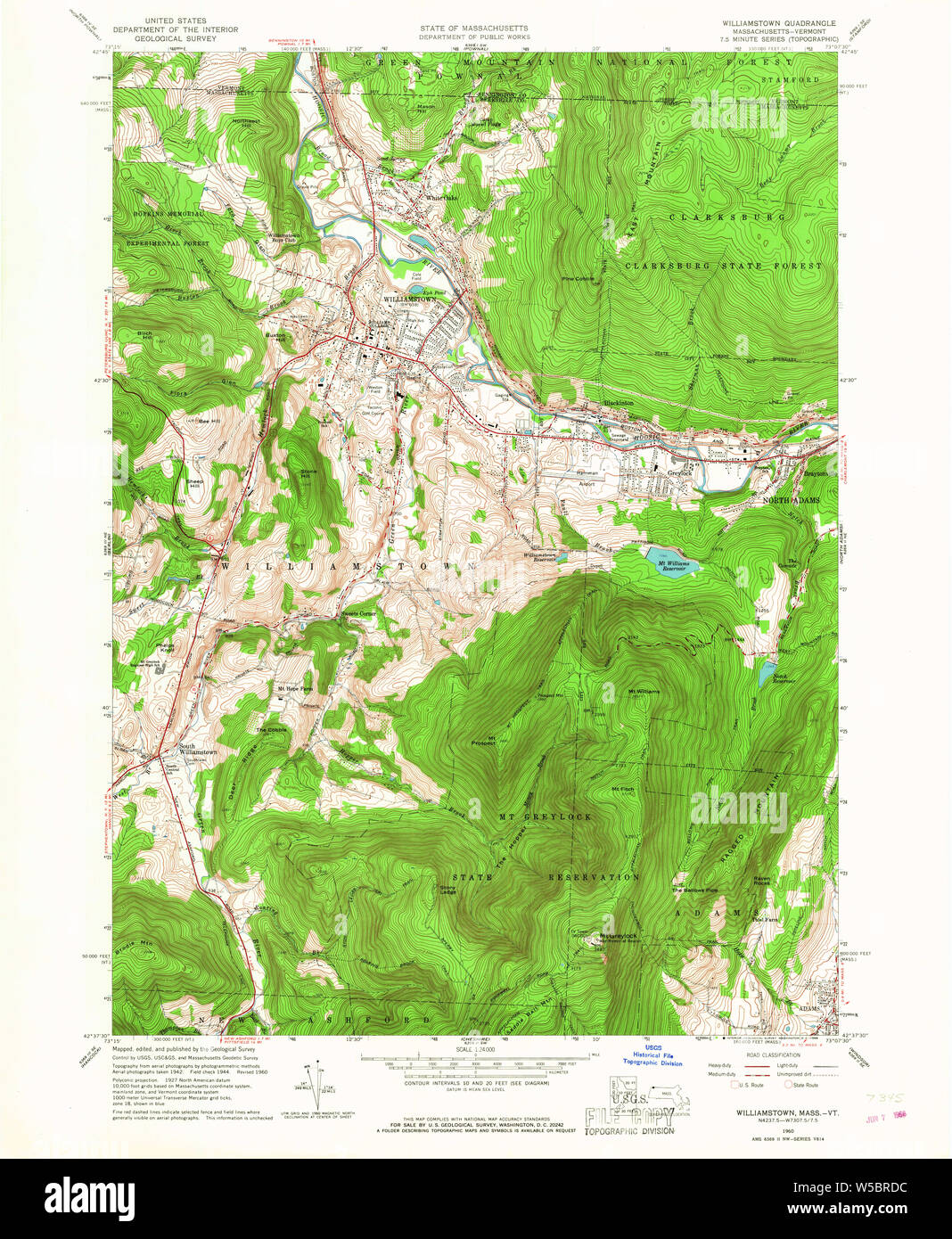 Map Of Williamstown High Resolution Stock Photography and Images - Alamy
