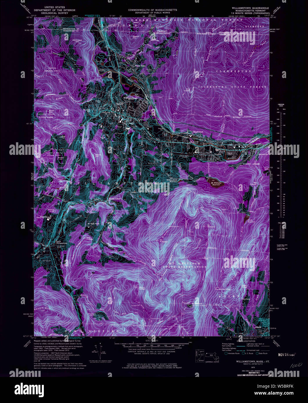 Map of williamstown hi-res stock photography and images - Alamy