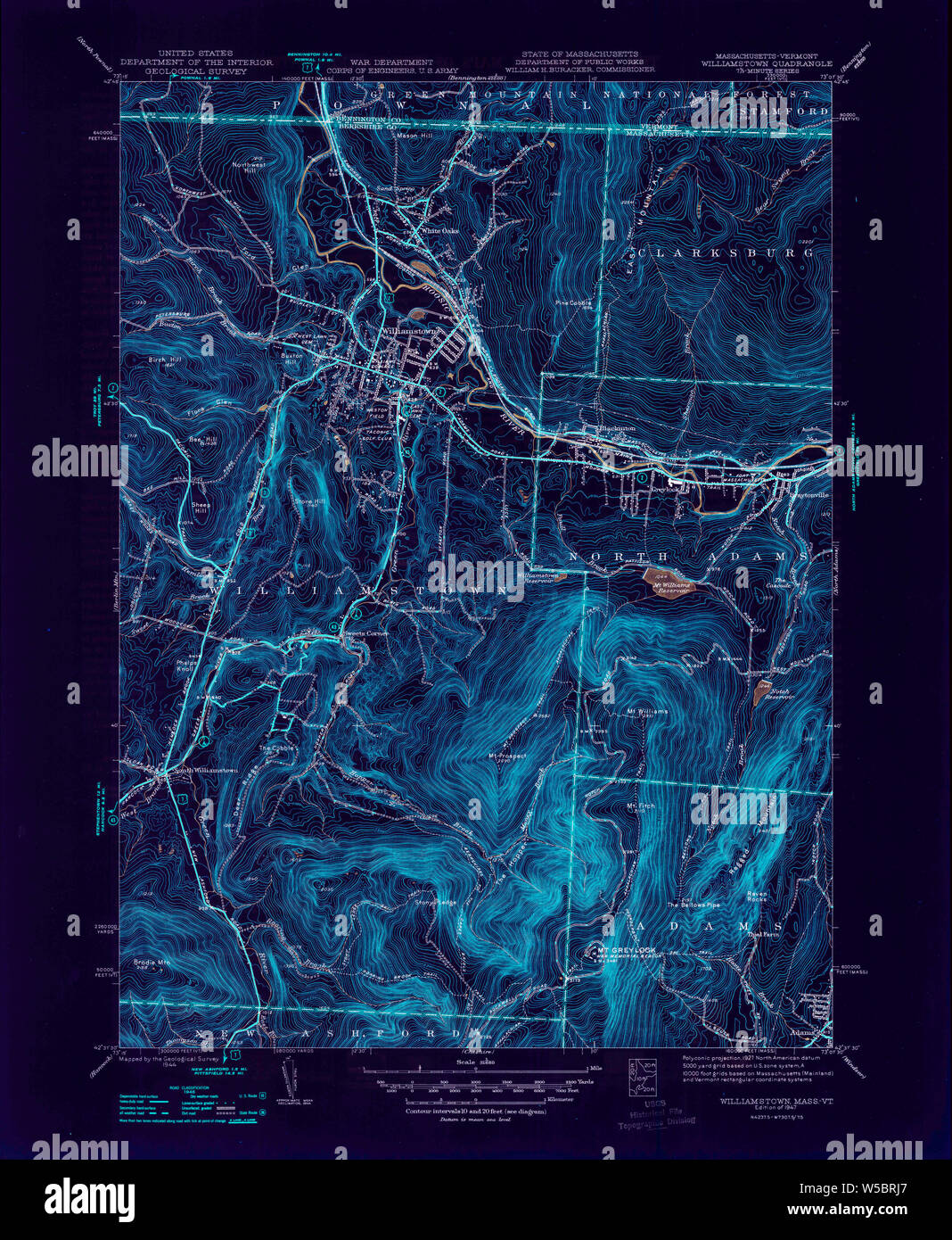 Map of williamstown hi-res stock photography and images - Alamy