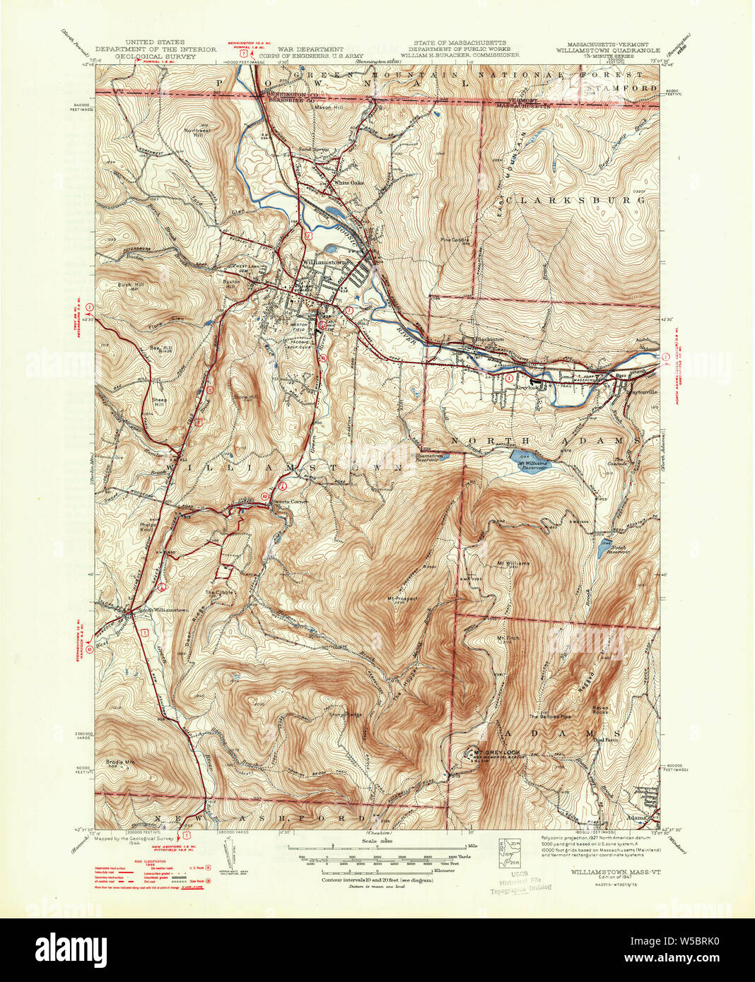 Map of williamstown hi-res stock photography and images - Alamy