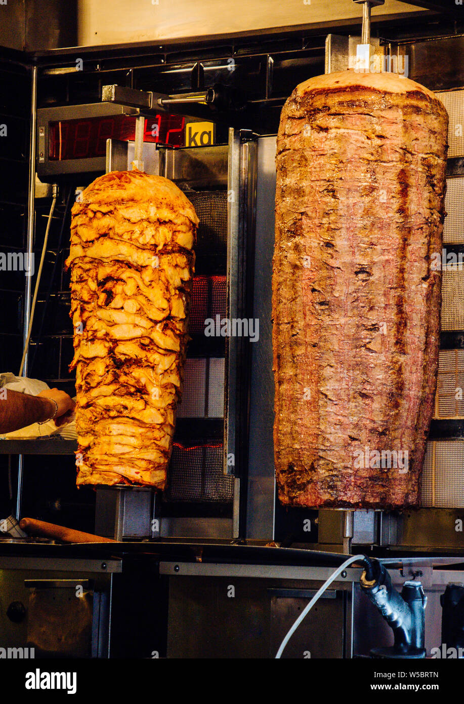 Traditional Turkish food Doner Kebab Shawarma meat Stock Photo - Alamy