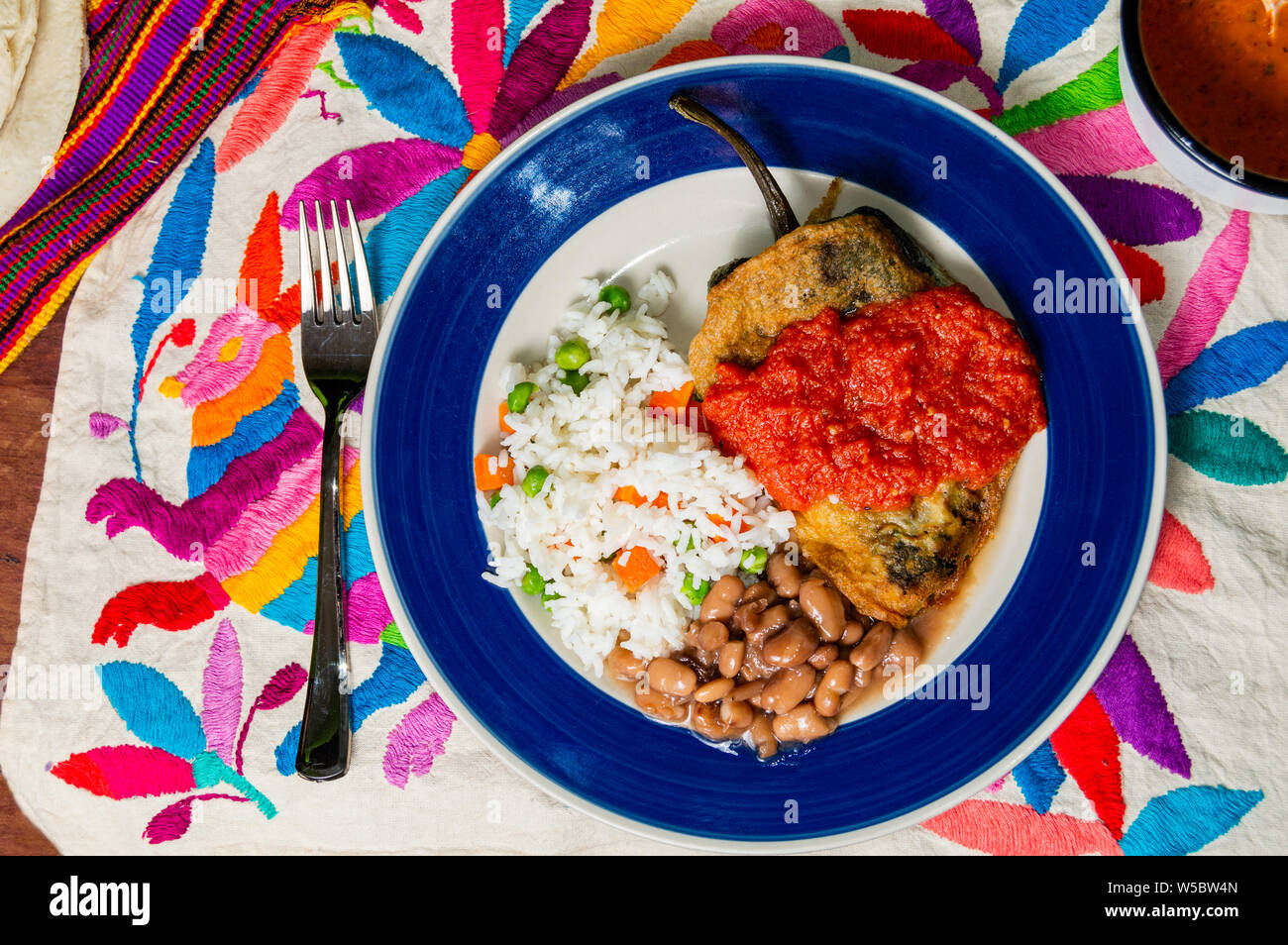 mexican stuffed chilies (Chiles Rellenos), poblano chilies filled with ...