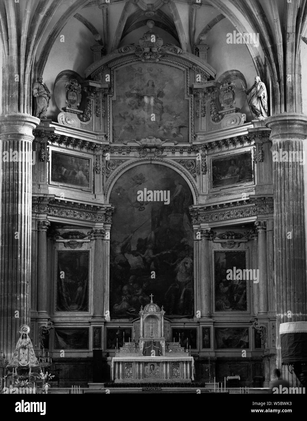 RETABLO DE SAN PEDRO - 1655 - RETABLO BARROCO - FOTOGRAFIA EN BLANCO Y ...