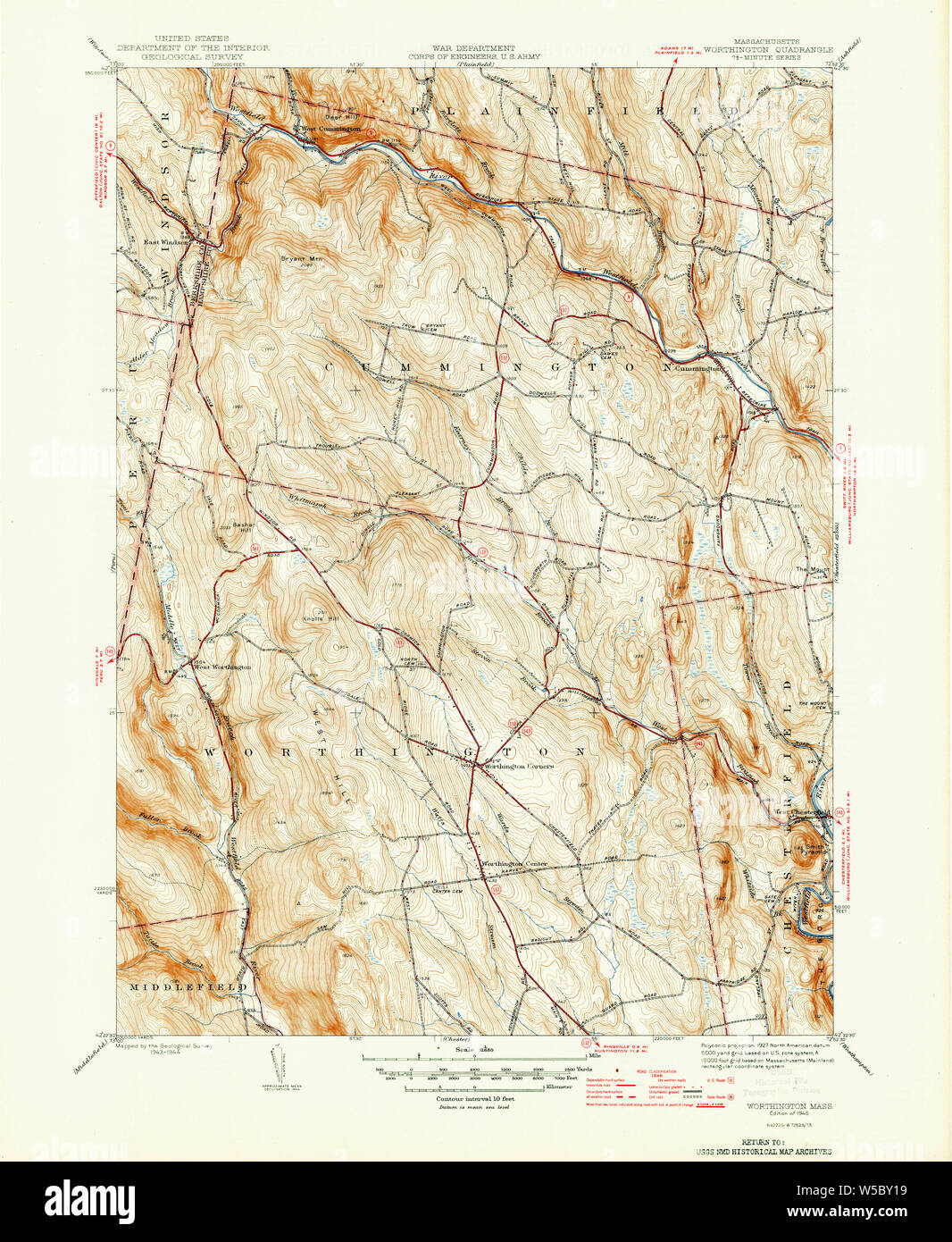 Worthington map hi-res stock photography and images - Alamy