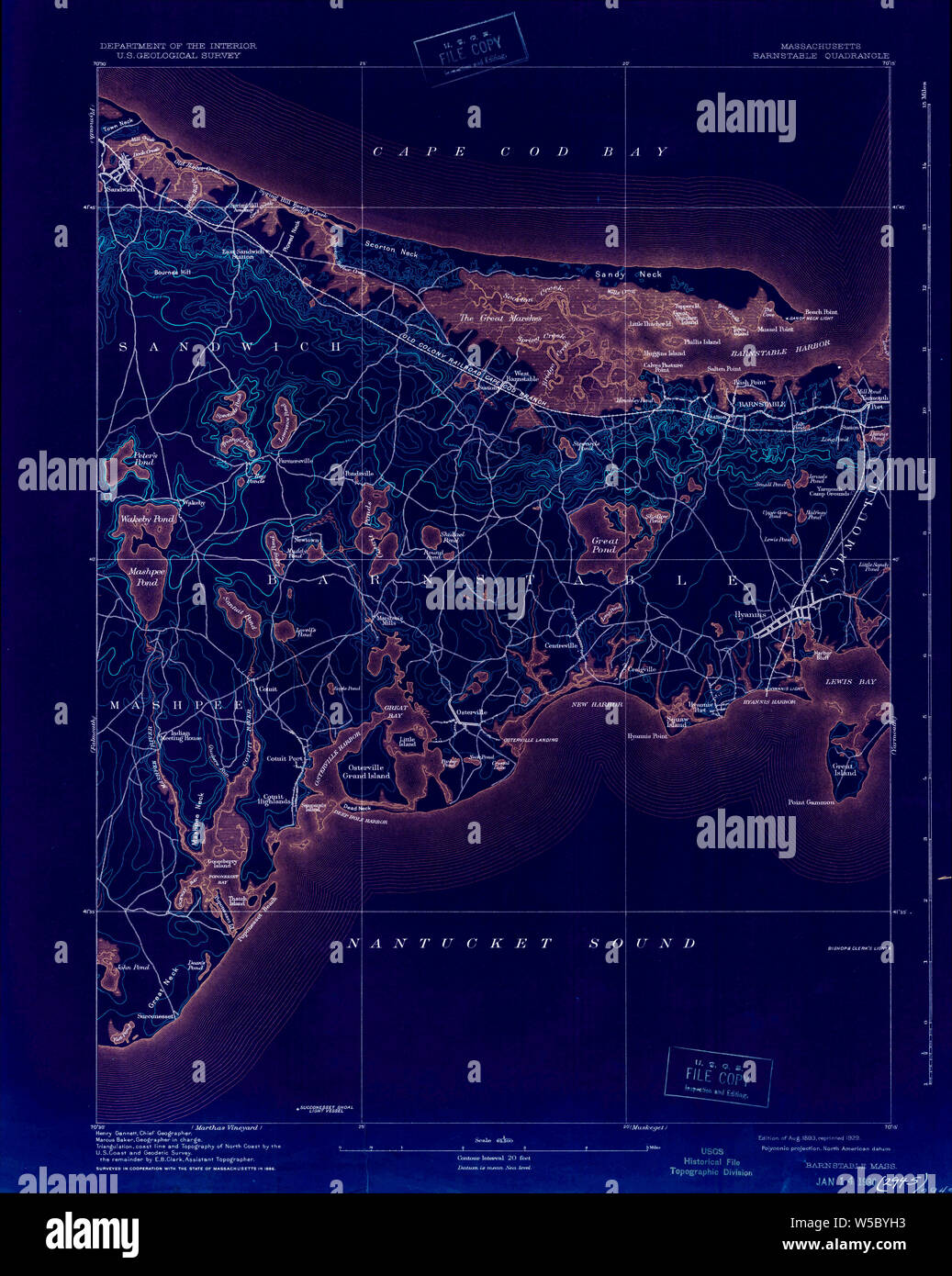 Map of barnstable hi-res stock photography and images - Alamy