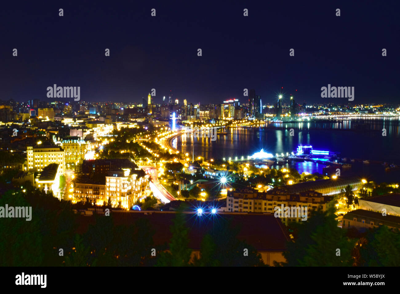 Baku night hi-res stock photography and images - Alamy