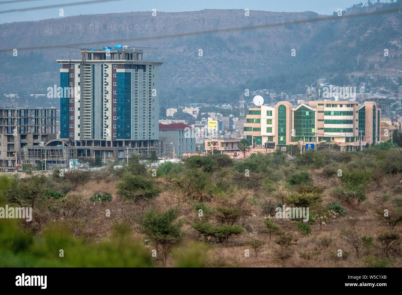 The urban cityscape of Mekele, Ethiopia. Mekele, Ethiopia Stock Photo ...