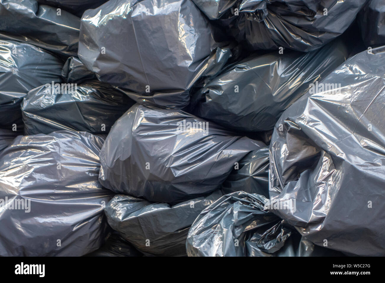 Grey garbage bags store