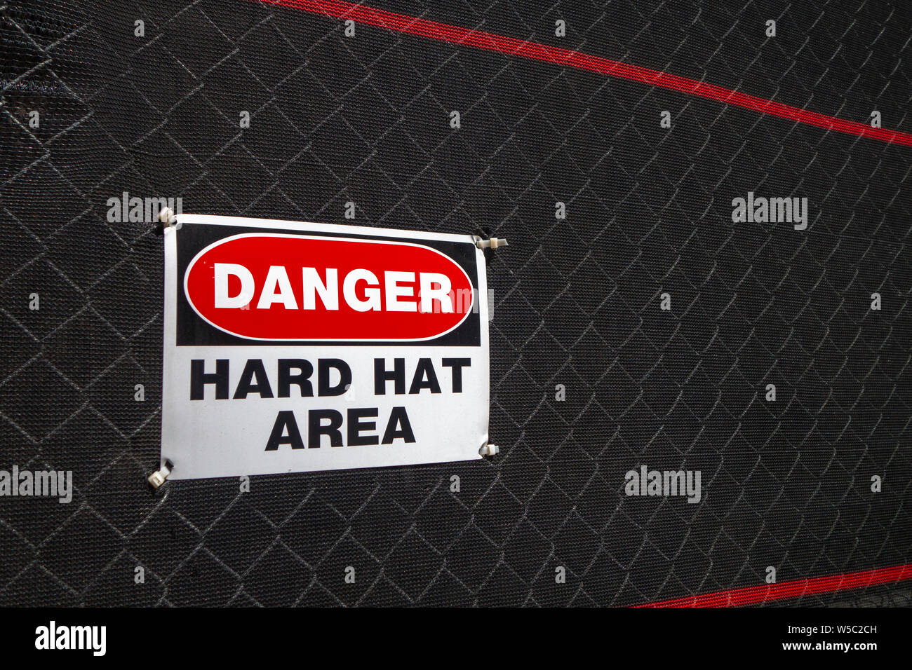 Danger side hard hat area hi-res stock photography and images - Alamy