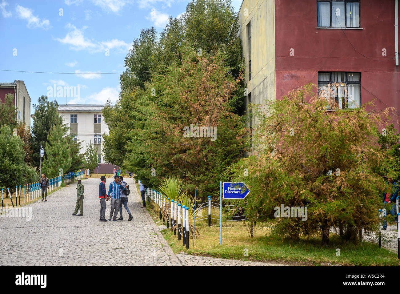 The campus of Debre Berhan University, Debre Berhan, Ethiopia Stock ...