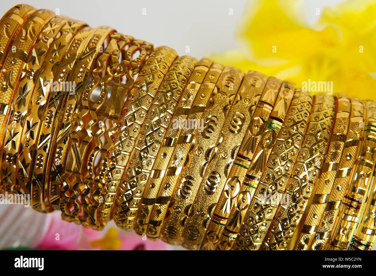 Golden artificial hi-res stock photography and images - Alamy