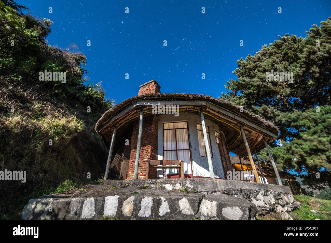 A house atop a hillside, Ankober, Ethiopia Stock Photo - Alamy