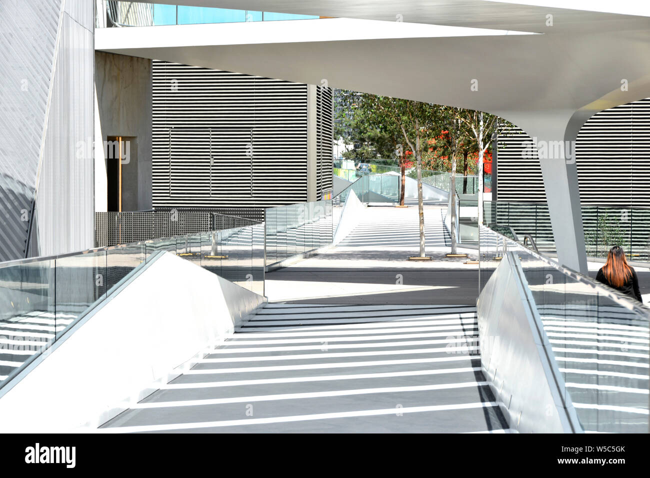 Walkways ramps & steps at “The Tide” a linear park linking Thames ...