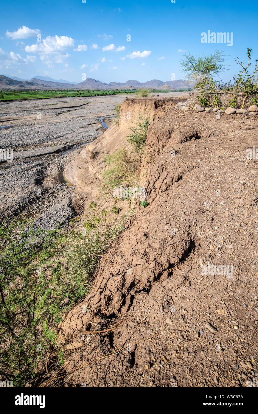A dried river bed outside of Debre Berhan, Ethiopia Stock Photo - Alamy