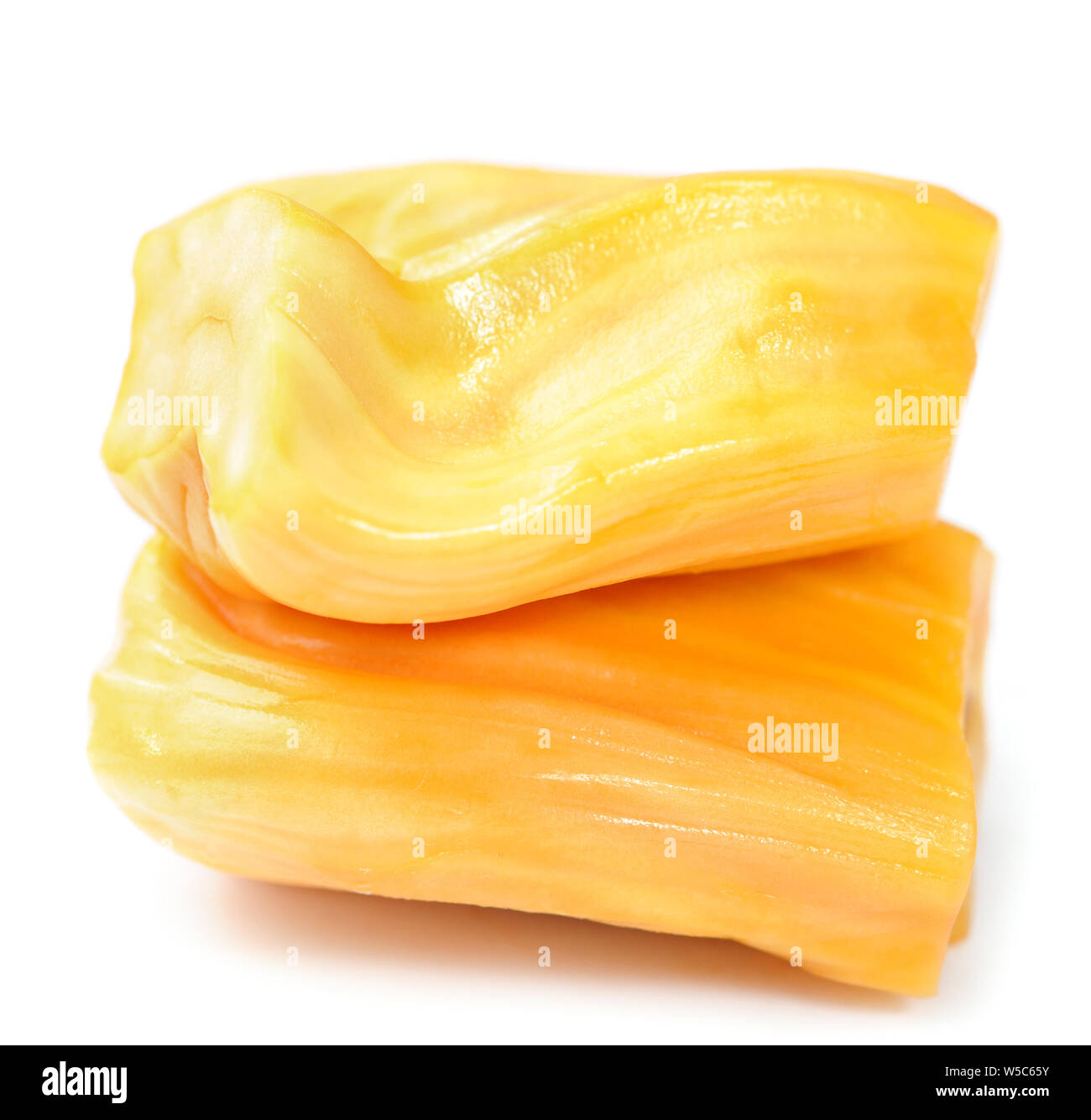 a group ripe jackfruit on white background Stock Photo - Alamy