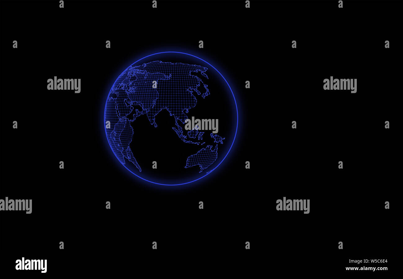 Dot vector map hi-res stock photography and images - Alamy