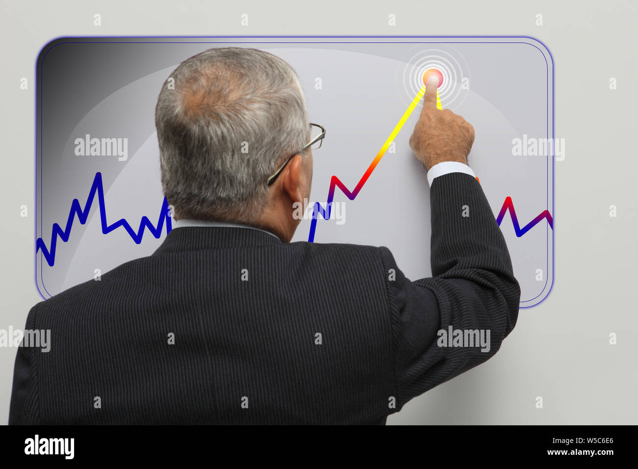 Businessman giving presentation Stock Photo - Alamy