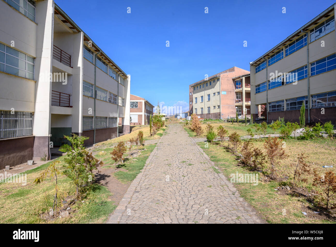The campus ofDebre Berhan University, Debre Berhan, Ethiopia Stock ...