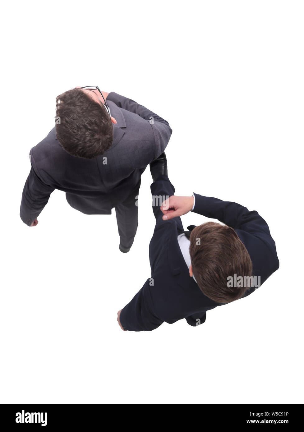top view. two business people stepping forward Stock Photo - Alamy