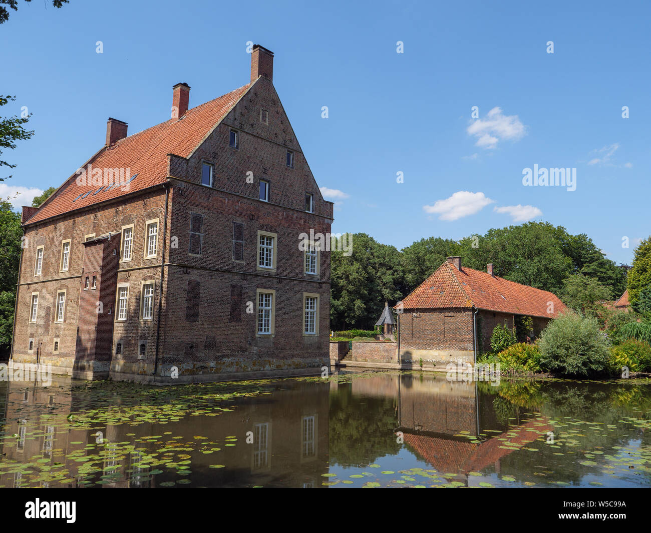 small castle in the german muensterland Stock Photo - Alamy