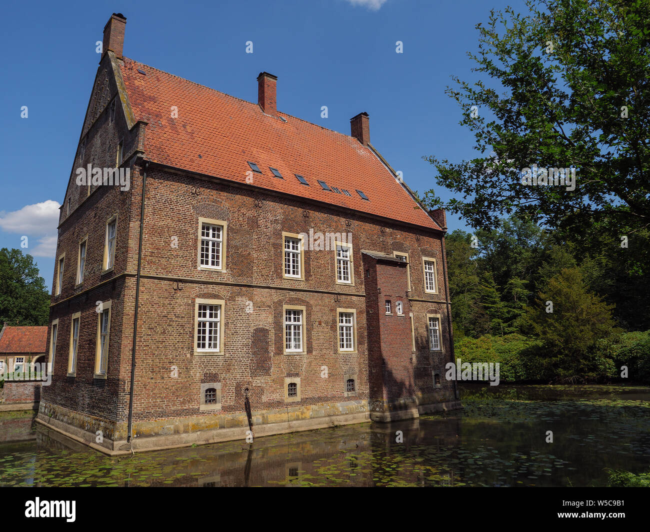 small castle in the german muensterland Stock Photo - Alamy