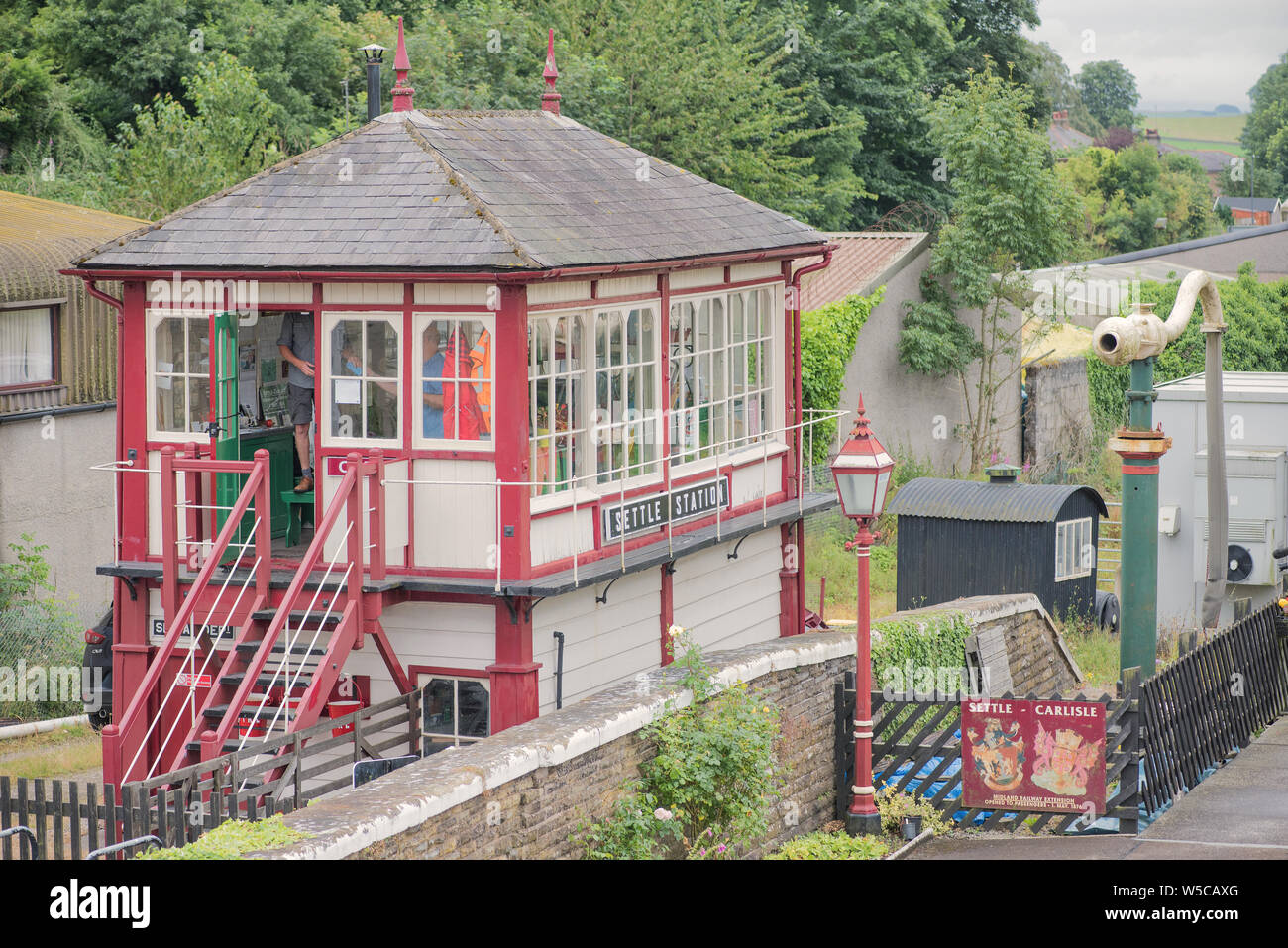 Settle Signal box Stock Photo - Alamy