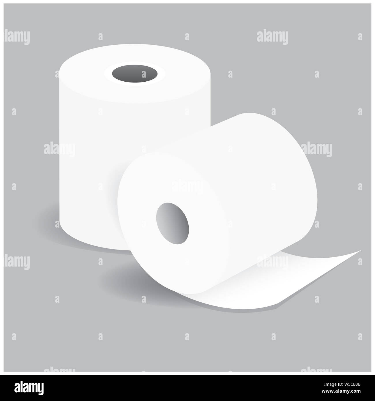 white roll paper vector design Stock Photo - Alamy
