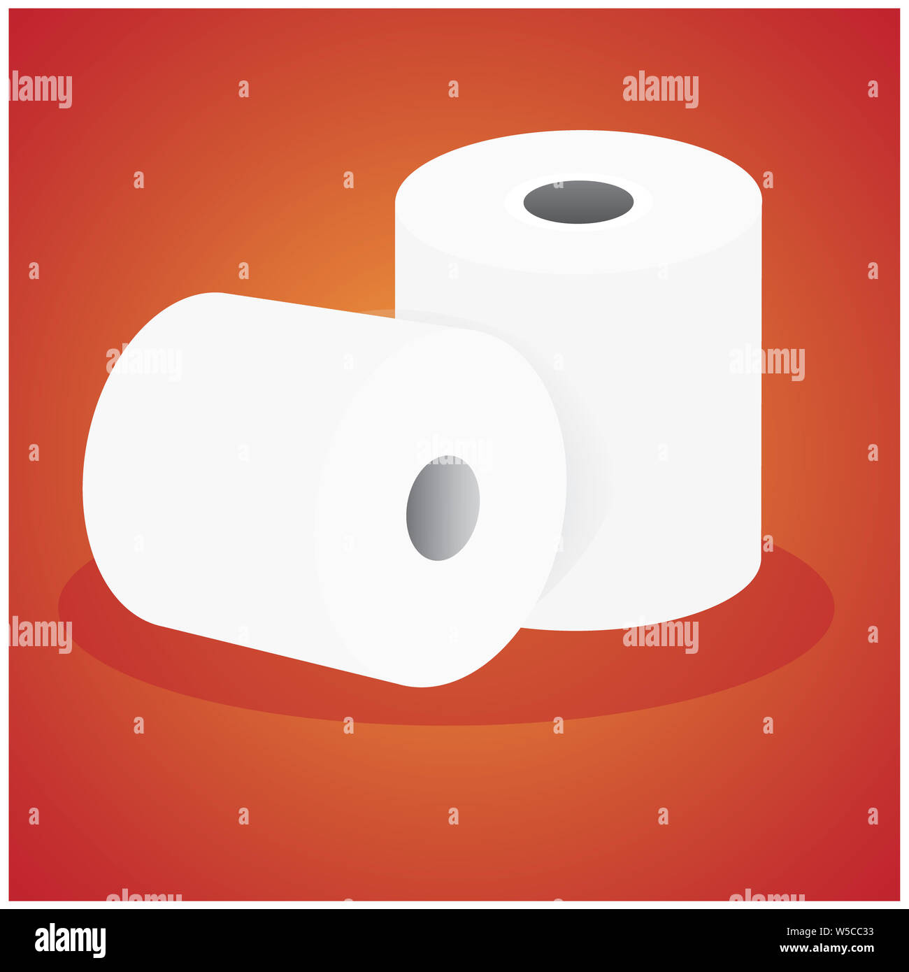 white paper roll vector design Stock Photo - Alamy