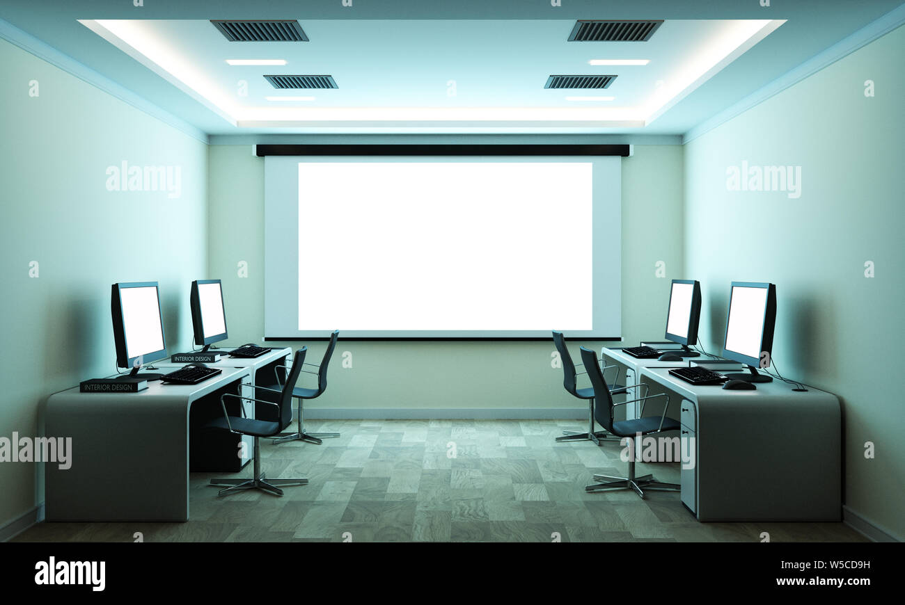 computer business - beautiful boardroom meeting room and computer table ...