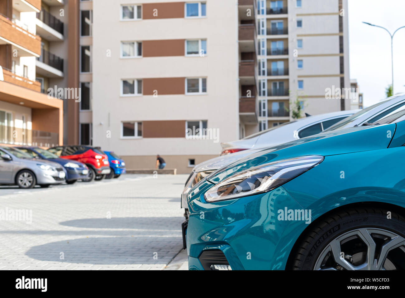 New apartment blocks parking hi-res stock photography and images - Alamy