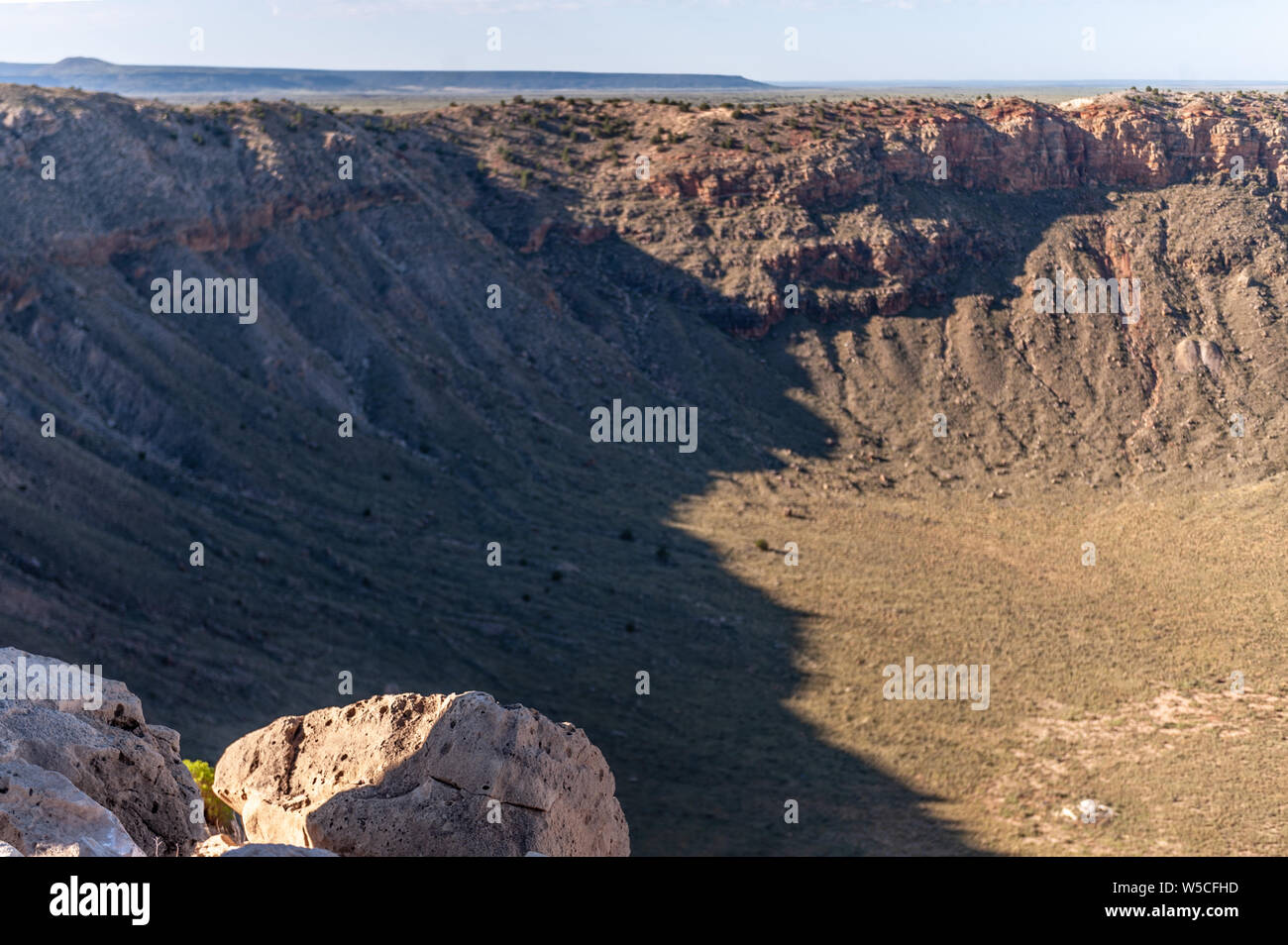 Overview of the Famout Meteor Crater in Arizona Stock Photo - Alamy