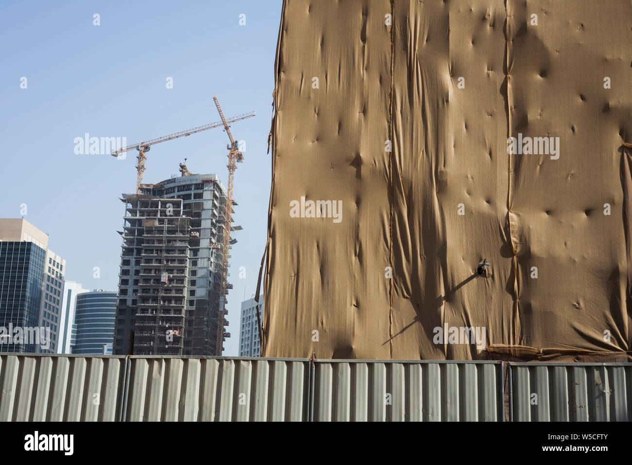 mesh for protection in construction industry. applied on building Stock ...