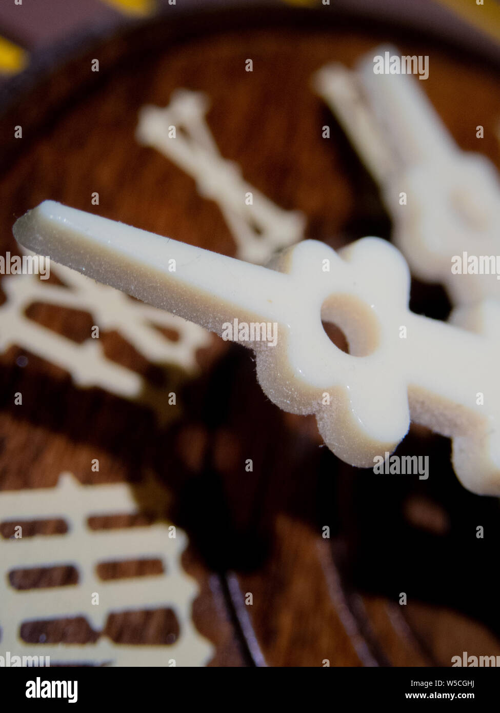 Macro of a vintage clock - background/photo Stock Photo - Alamy