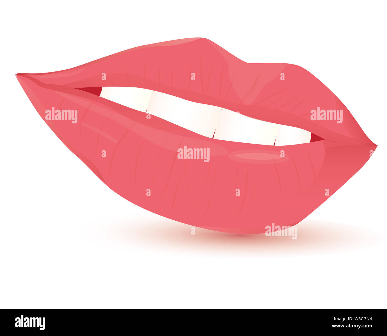 beautiful lip vector design Stock Photo - Alamy