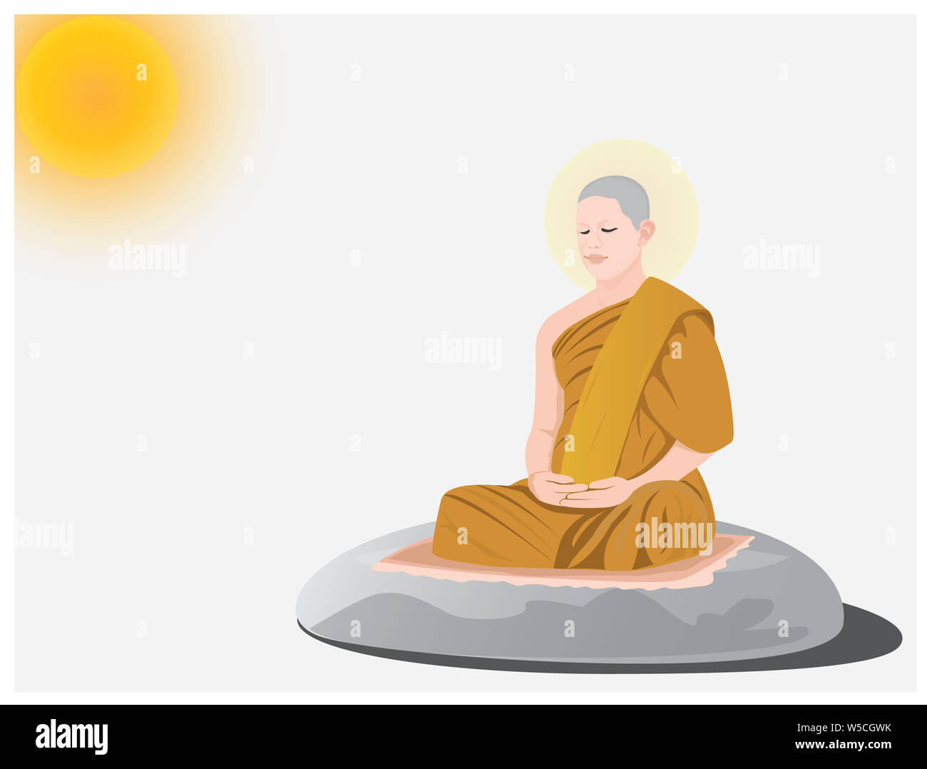 Novice and monk Cut Out Stock Images & Pictures - Alamy