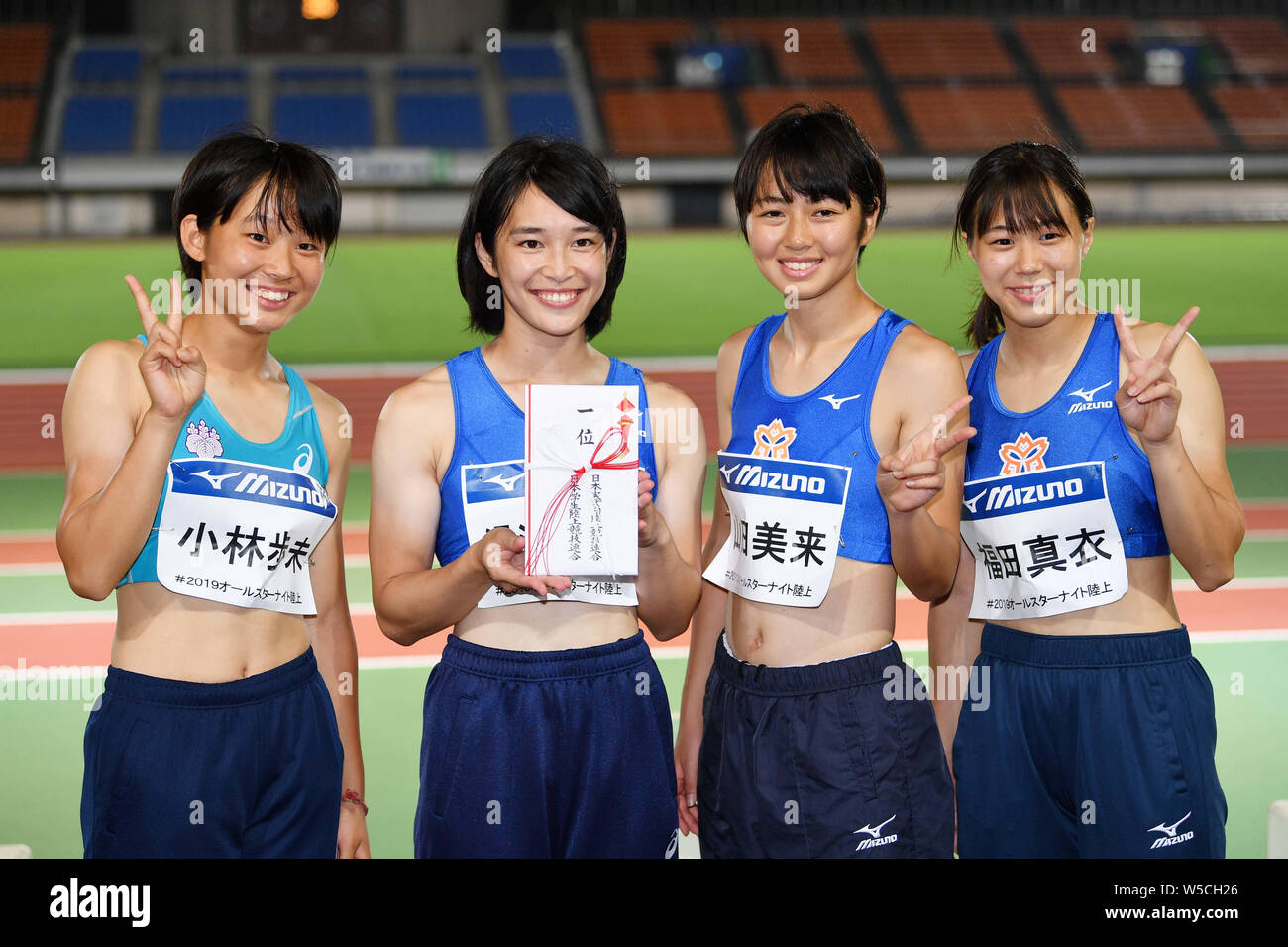 Kanagawa, Japan. Credit: MATSUO. 27th July, 2019. (L-R) Ayumi Kobayashi ...