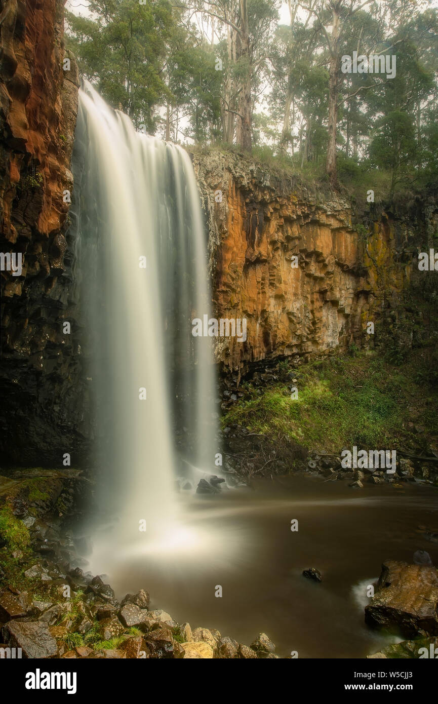 Trentham Falls, one of the longest single drop waterfalls in Victoria ...