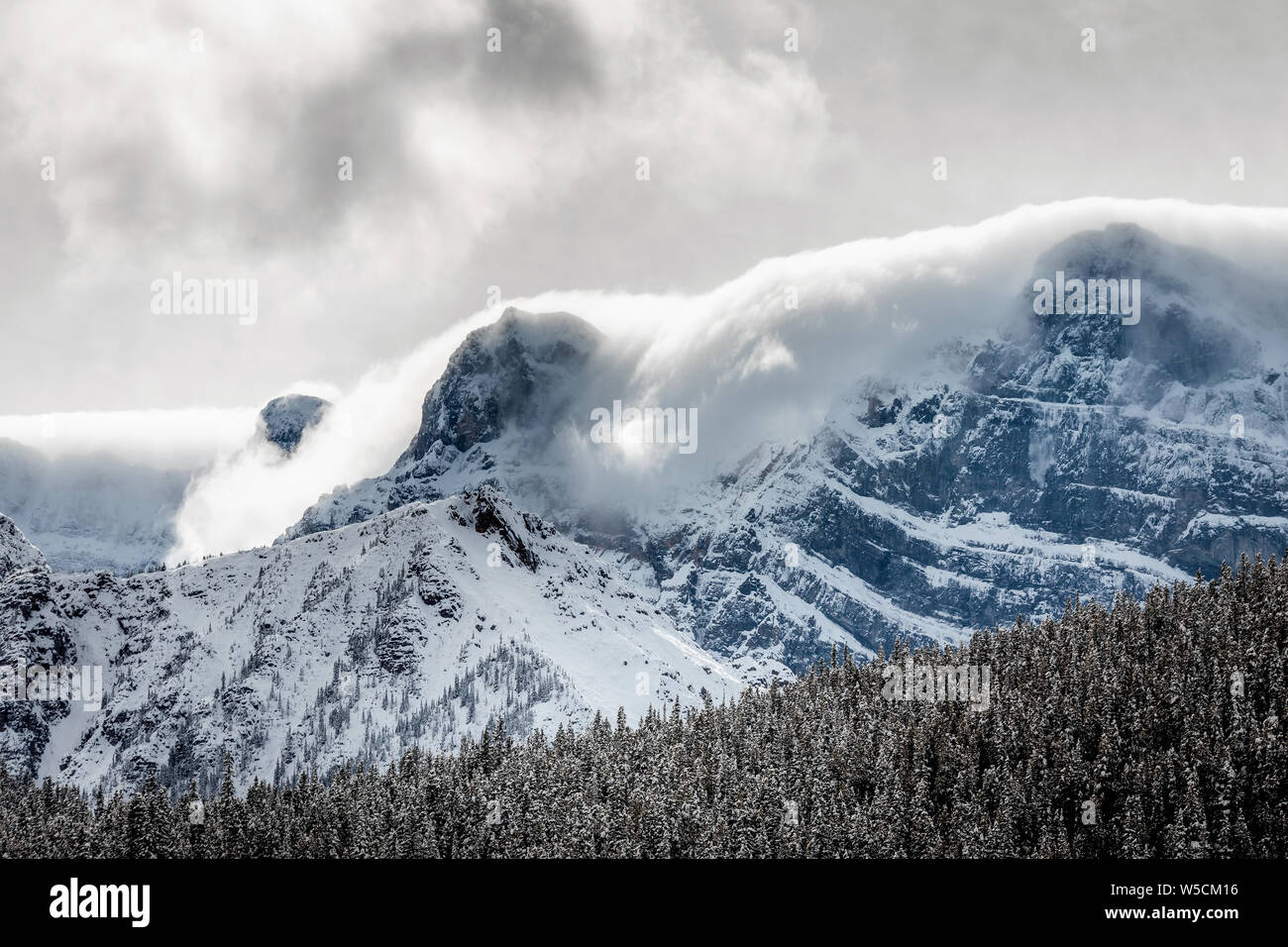 Chephren Lake with reflection at Banff National Park, Canada Stock ...