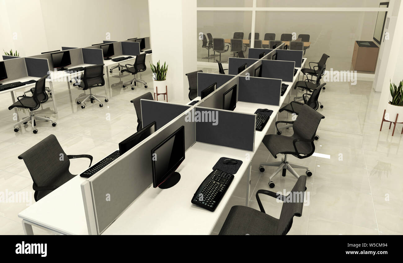 Office business - beautiful big room office room and conference table ...