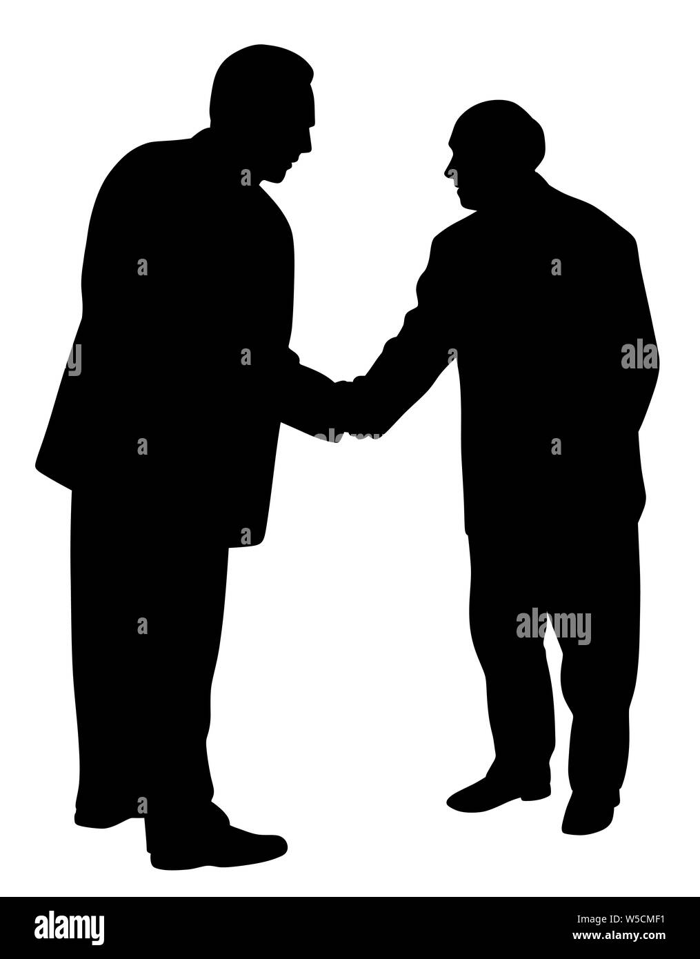 Handshaking businessmen Cut Out Stock Images & Pictures - Alamy