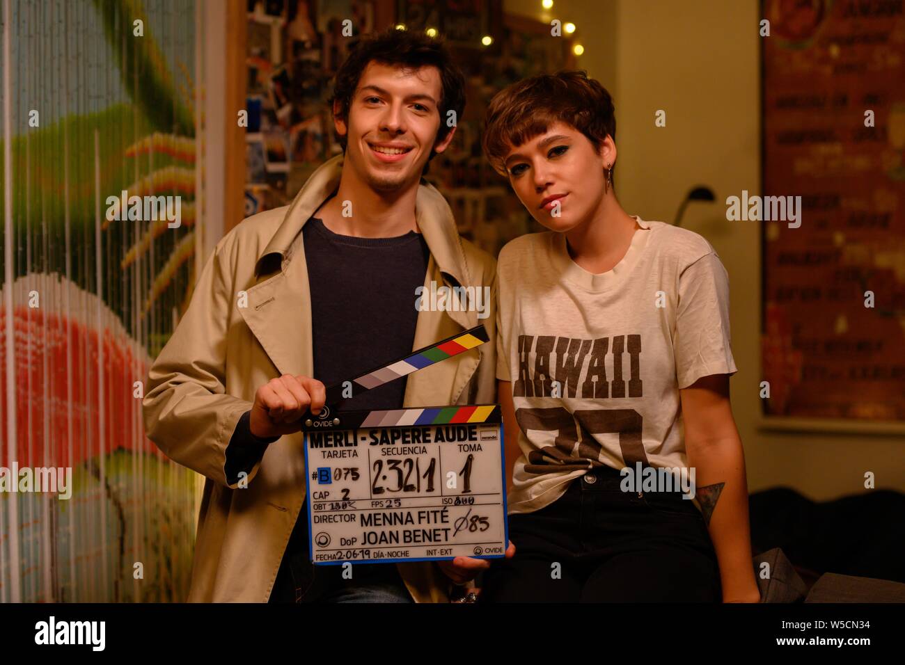 PABLO PAPUZ and AZUL FERNANDEZ in MERLÍ: SAPERE AUDE (2019). Credit ...