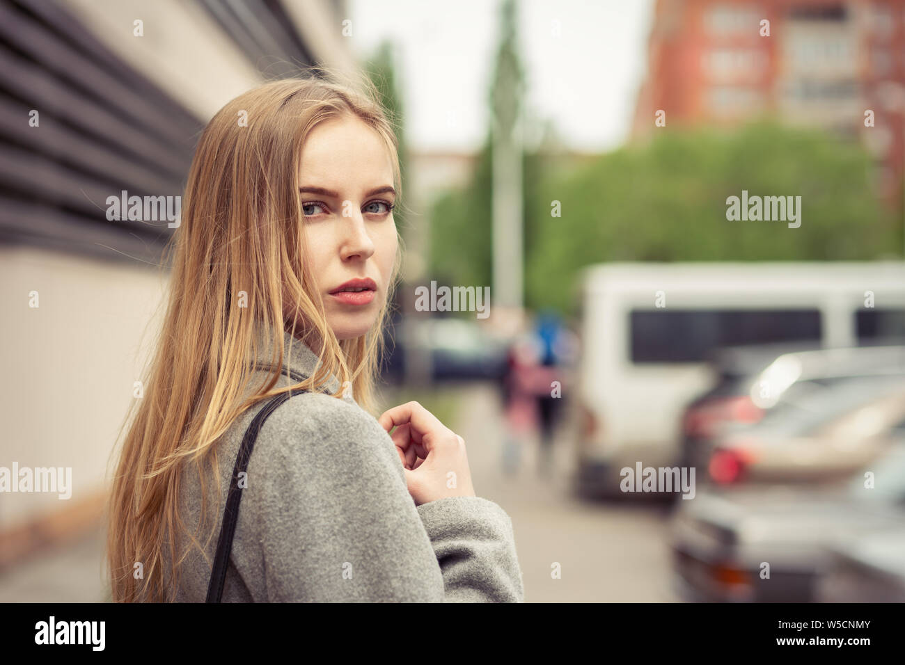 Girl Looking Back Sad