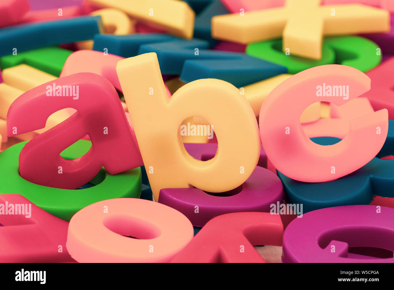 Alphabet letters plastic hi-res stock photography and images - Alamy