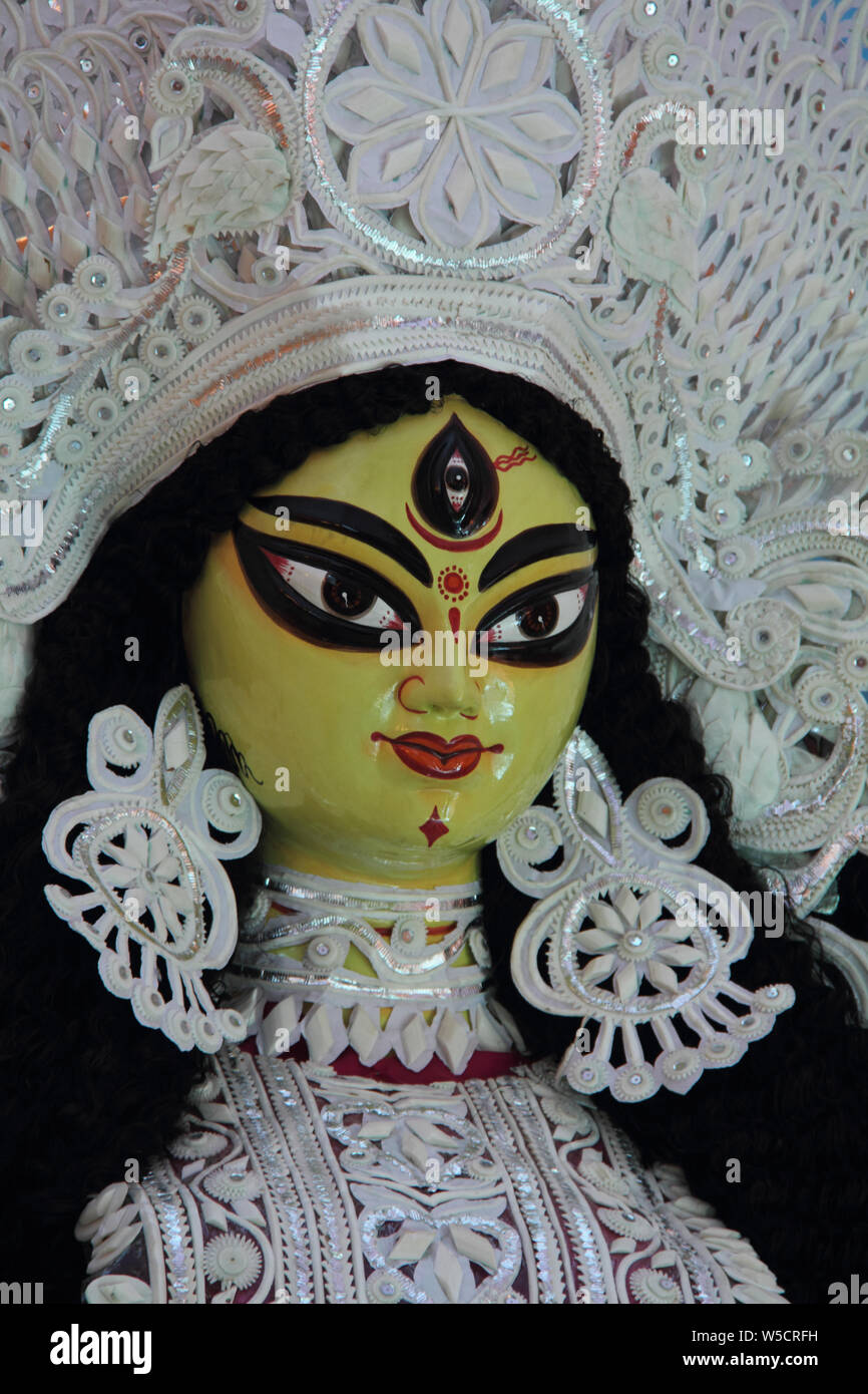 Statue of Goddess Durga, India Stock Photo - Alamy