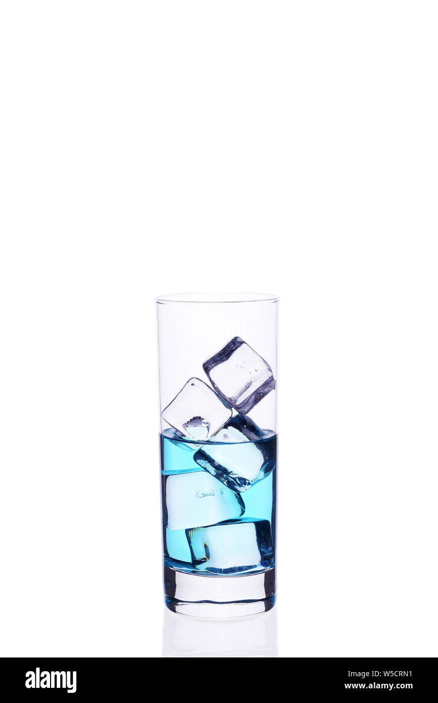Ice Cubes In Water In A Beaker