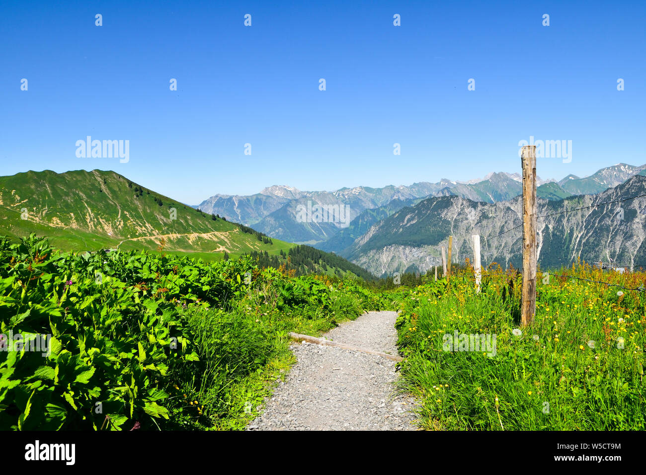 Idyllic mountain landscape in the Alps Stock Photo - Alamy