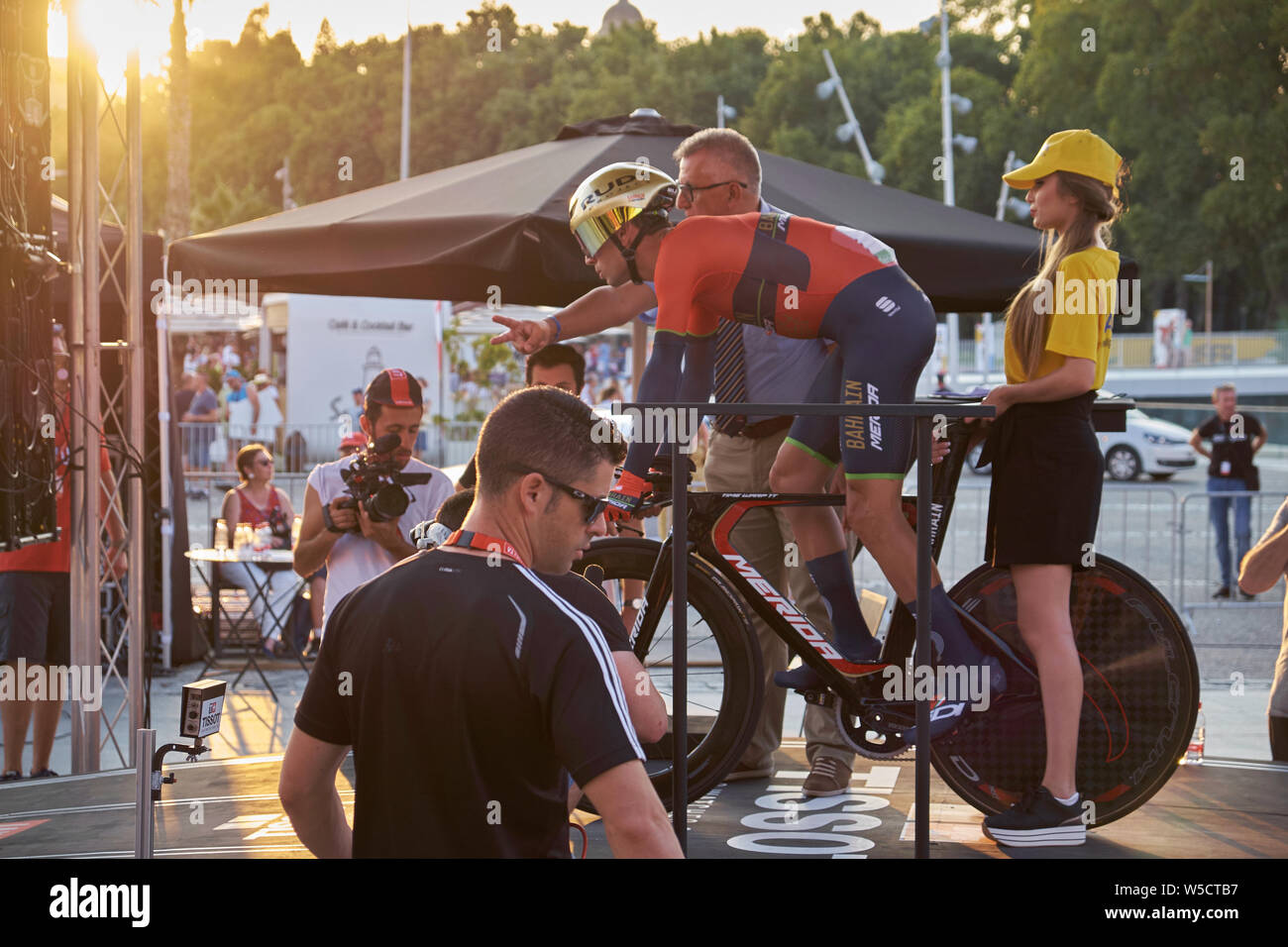 Bahrain merida cycling team hi-res stock photography and images - Alamy