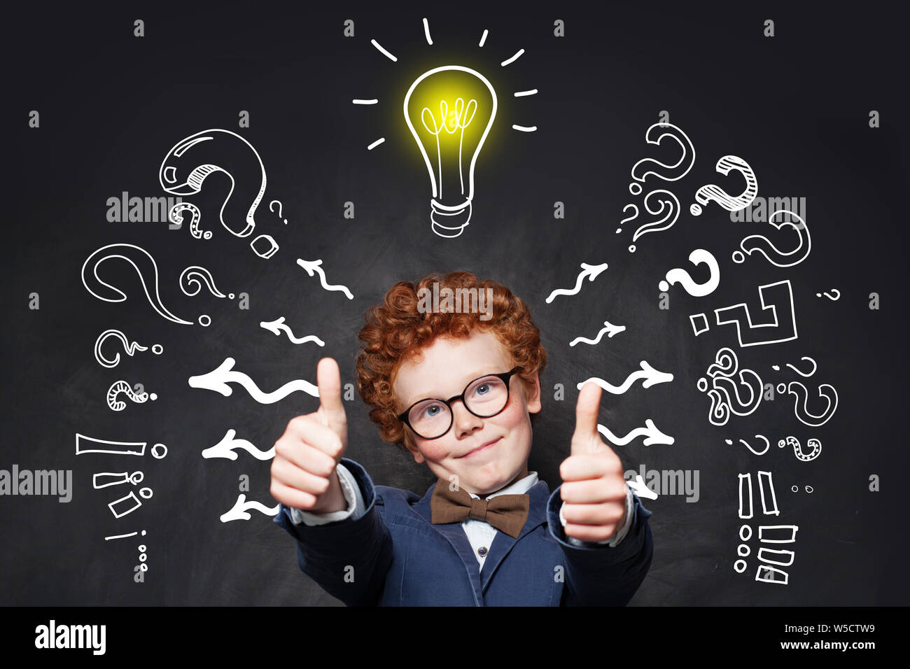 Clever boy hi-res stock photography and images - Alamy