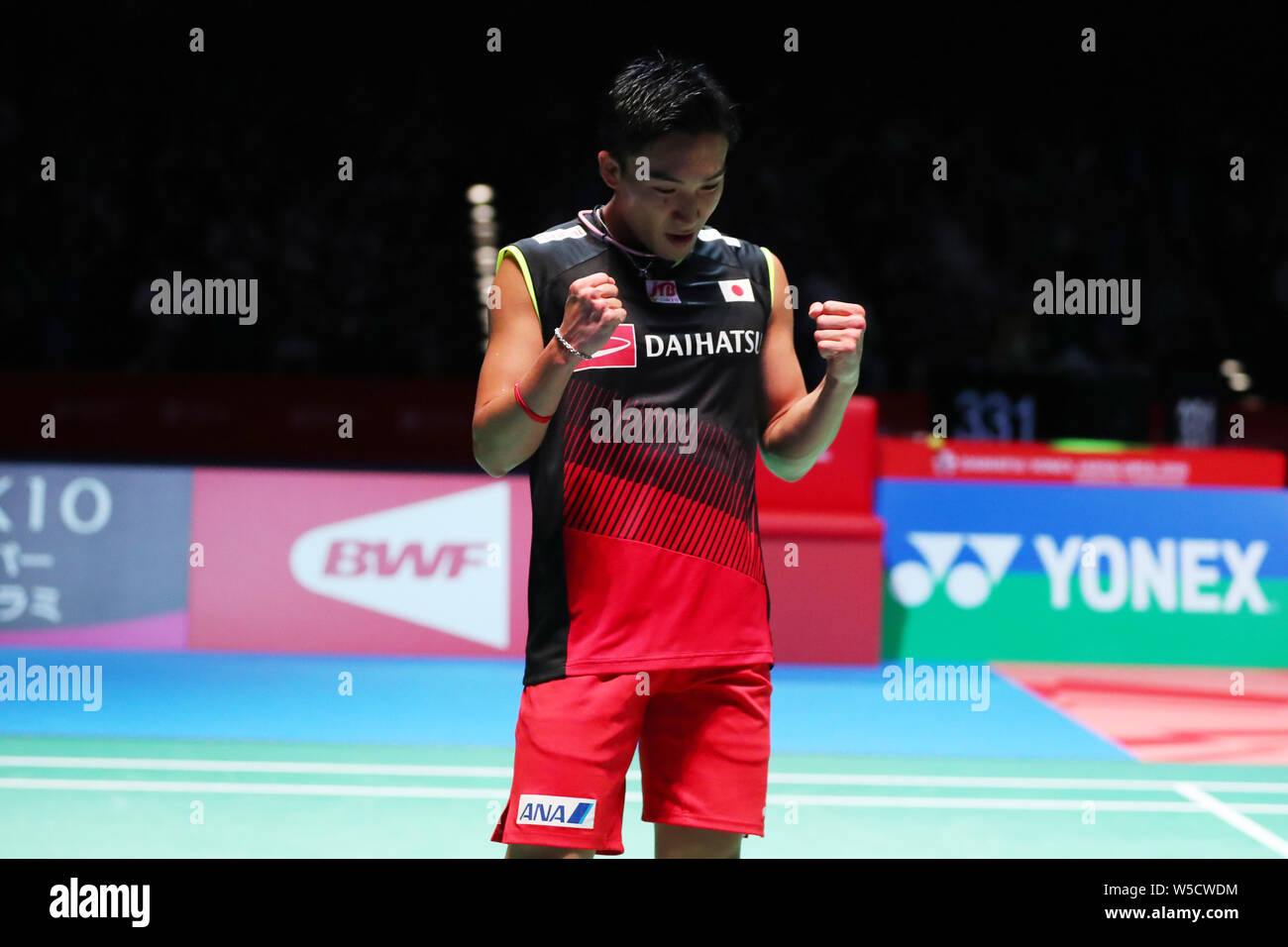 Tokyo, Japan. 28th July, 2019. Kento Momota (JPN) Badminton : Daihatsu Yonex Japan Open 2019 Men ...